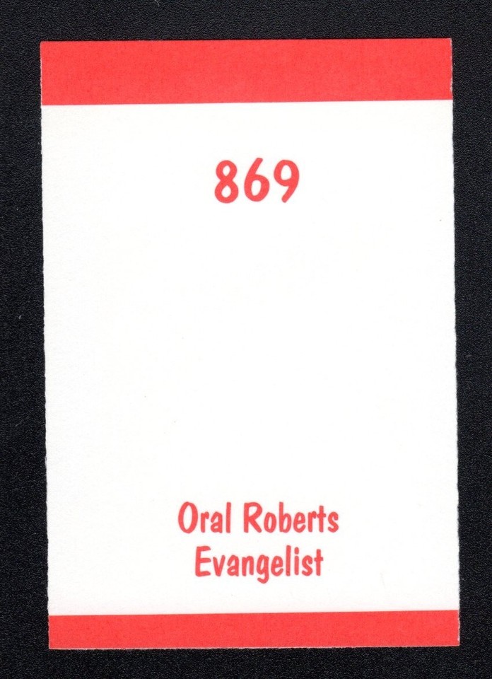 Oral Roberts Evangelist University Vintage 1987 Motto Game Trivia Card ...