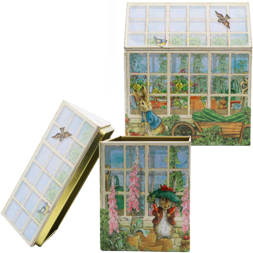 PETER RABBIT TIN BOX Home Accessory Storage Easter Egg Kids Birthday ...