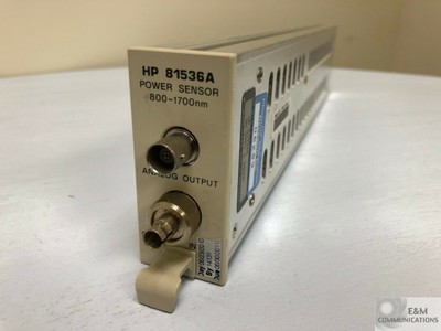 HP 81536A AGILENT OPTICAL POWER SENSOR 800-1700nm MODULE FOR 8166A ...