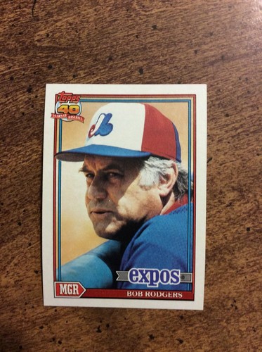 1991 Topps #321 Bob Rodgers, Expos manager nm | eBay