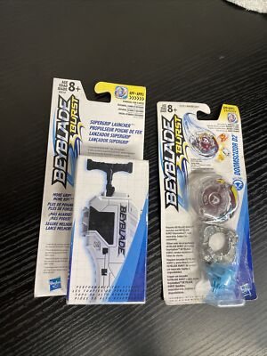 Beyblade Burst Doomscizor D2 & Super grip Launcher 2018 Sealed In ...