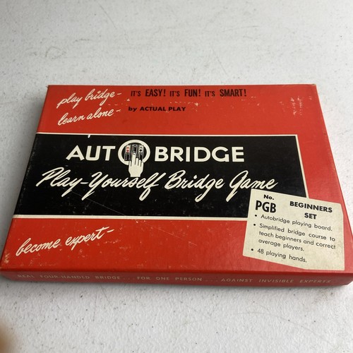 1959 Auto Bridge Set Play Yourself Bridge Game Beginners And Avg | eBay