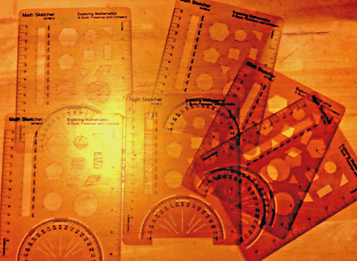 Everyday Mathematics Templates - Grey - Set of 6 | eBay