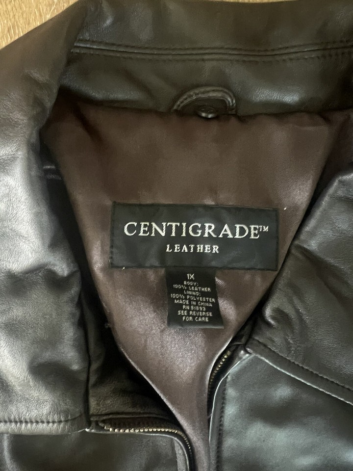 Centigrade Leather Jacket Womens Size 1X | eBay