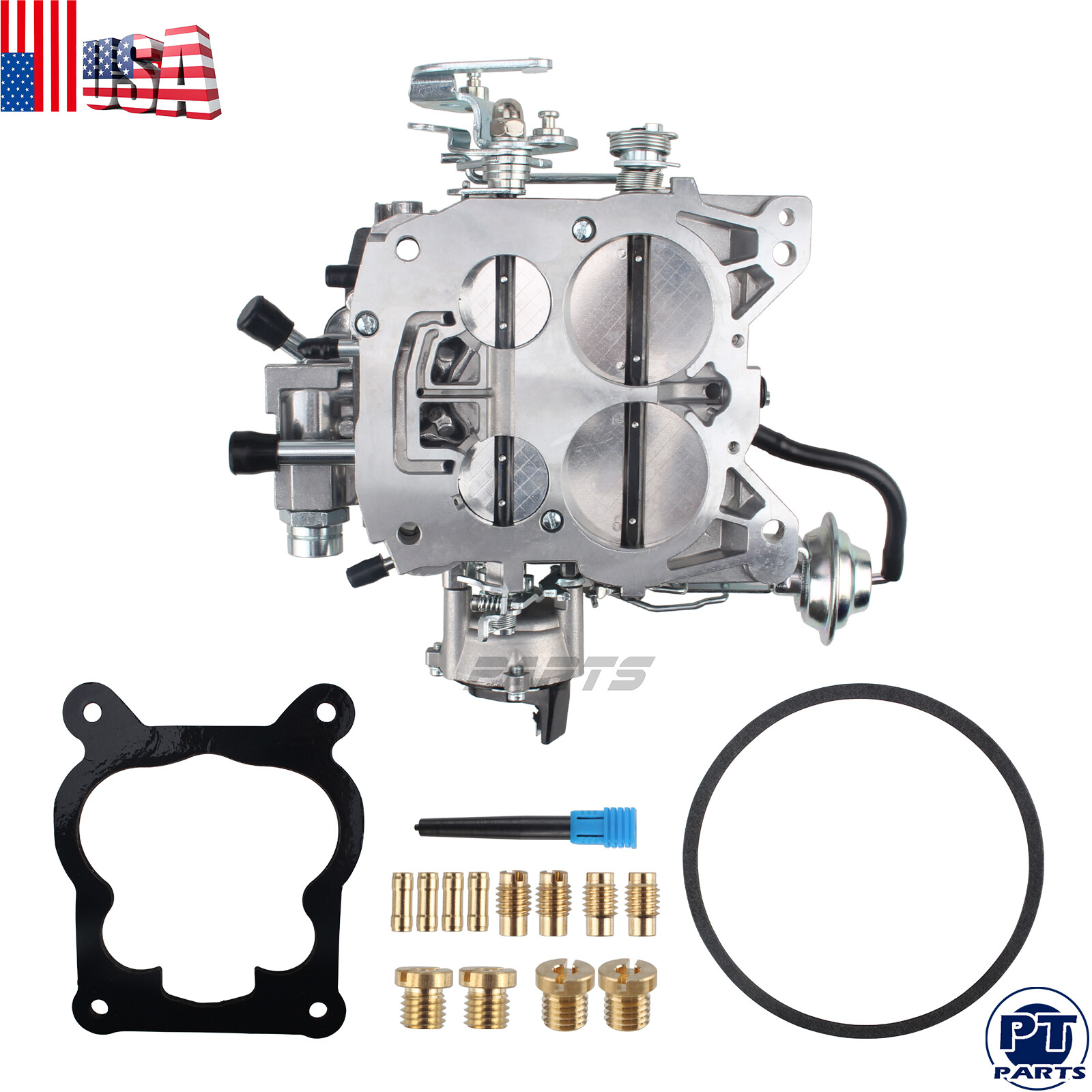 For Rochester Quadrajet 4 Bbl Carburetor 650 Cfm Electric Choke 305-350 ...