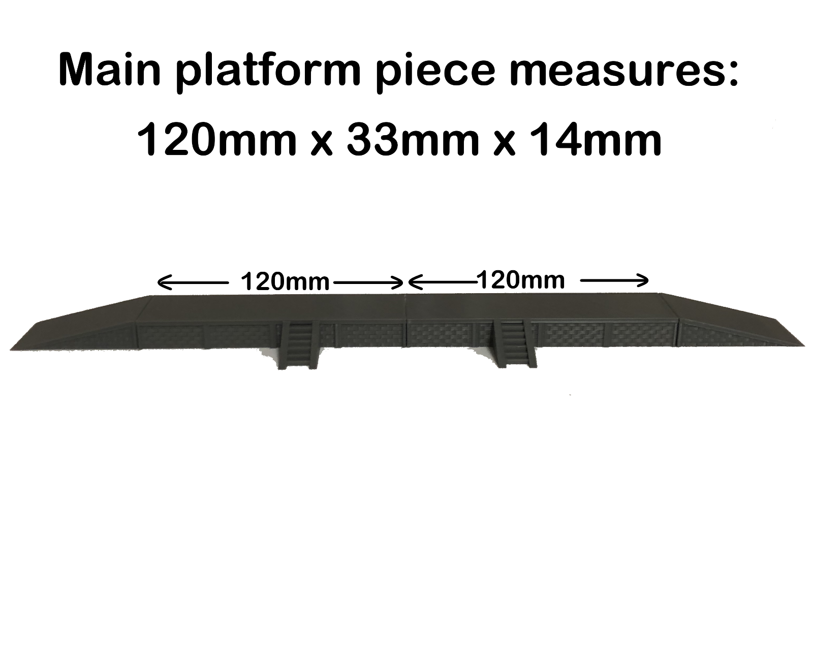 TT:120 Gauge - Model Railway Train Platform - Multiple pieces! | eBay UK
