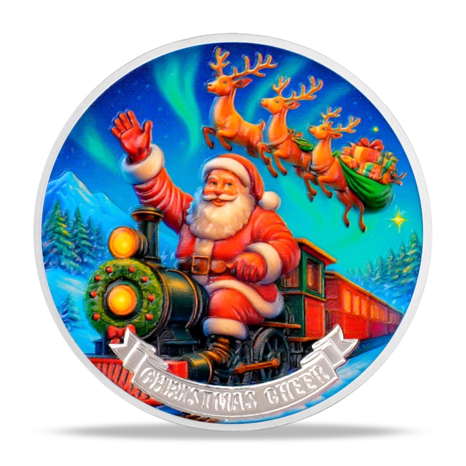 Christmas Express Coin–Santa Train&Reindeer-Merry Christmas&Happy New ...