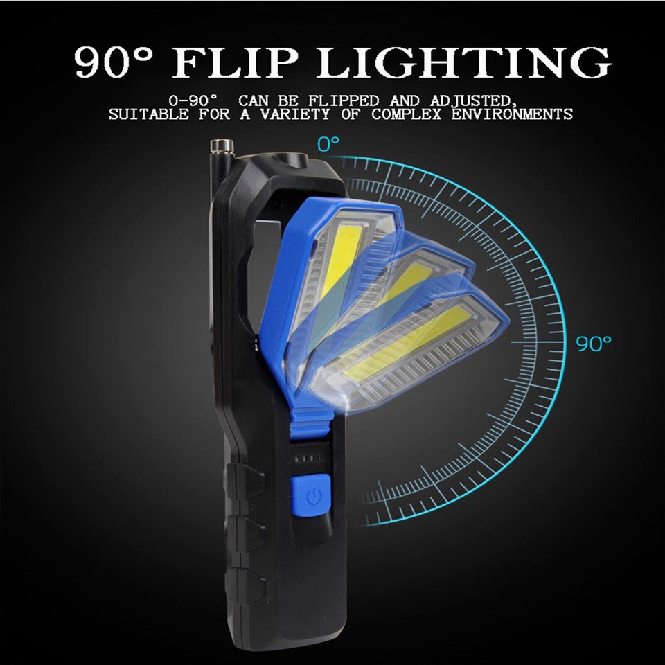 Rechargeable COB LED Magnetic Work Light Car Garage Inspection Lamp ...