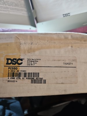 New DSC PC550 Control Board and used Back Box For Security System. No ...