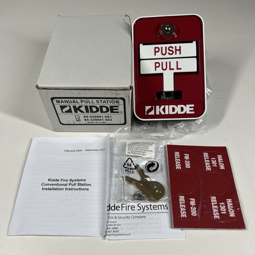 NEW Kidde Double Action Fire Alarm Manual Pull Station 84-330001-002 ...