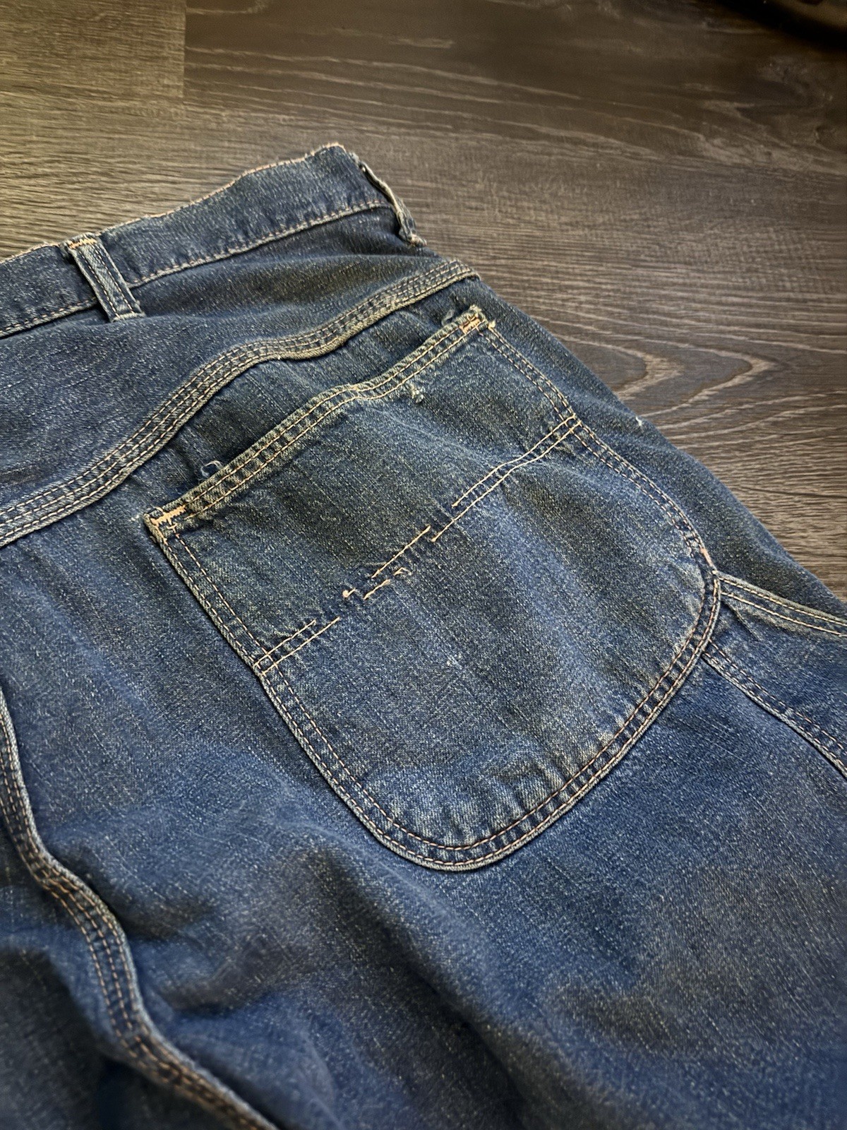 Vintage 50s 60s Denim Carpenter Jeans Size 34x30 | eBay