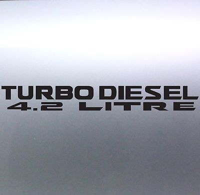 Turbo diesel 4.2 litre 500x65mm patrol 4x4 Vinyl Car Sticker Australian ...