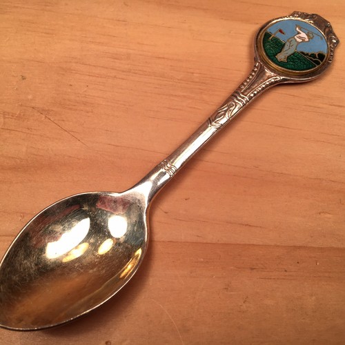 GOLF COURSE "Silver" Australian Sporting Souvenir Teaspoon Sports Tea ...