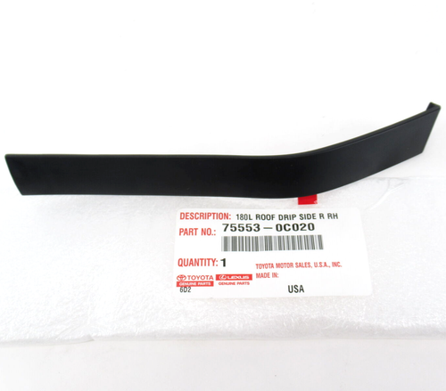 Genuine OEM Toyota 75553-0C020 Passenger RH Rear Roof Drip Molding 07 ...