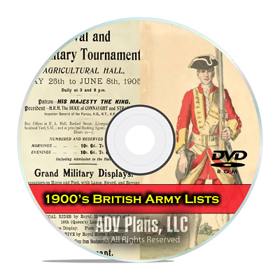 WWI British Army Soldier Lists, 1900-1916, 38 Books British Military ...