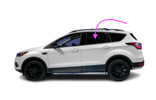 Fit 2013-2019 Ford Escape Driver Side Rear Left Door Window Glass ...