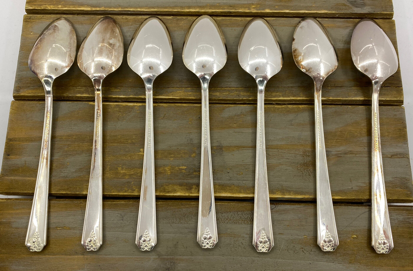 Lot of 7 Prestige Plate 1945 BORDEAUX Pattern Teaspoons Silverplate ...
