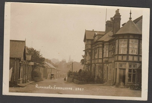 Postcard Edwinstowe nr Mansfield Nottinghamshire the Rufford Road ...