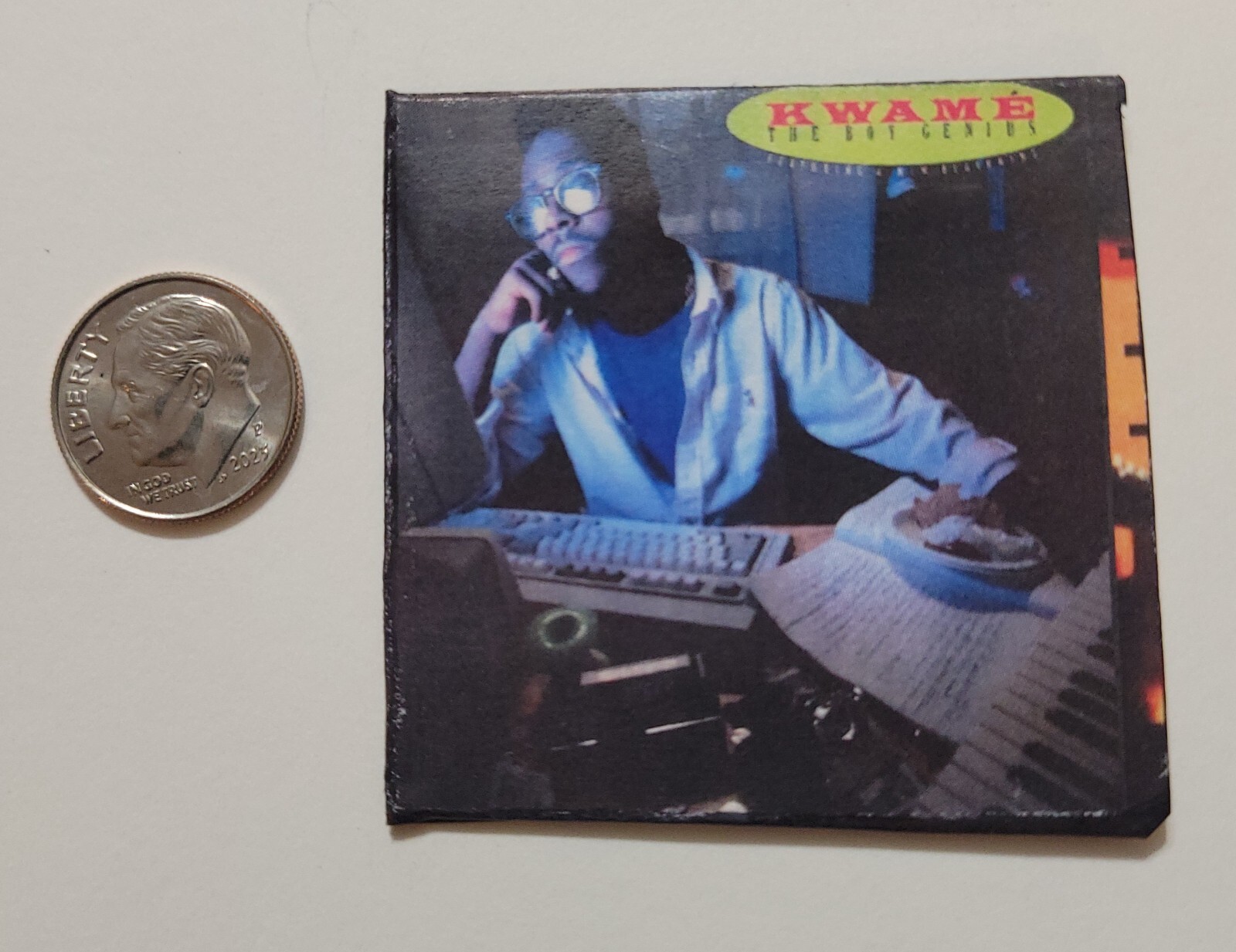 Miniature record vinyl 2" 1/6 Rapper Hip Hop figure Music Kwame Boy ...