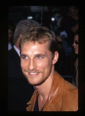 Matthew McConaughey Handsome Smiling Candid Pose Original 35mm ...