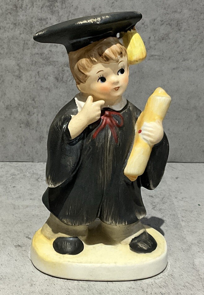Vintage Lefton Graduate Graduation Boy Porcelain 5” Figurine #2791 ...