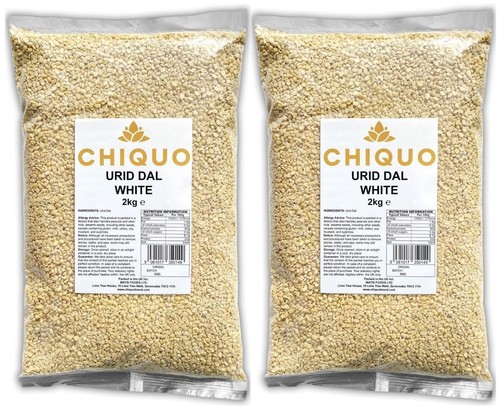 Chiquo Urid Dal White - 2kg (Pack of 2) | Split Matpe Beans | Protein ...