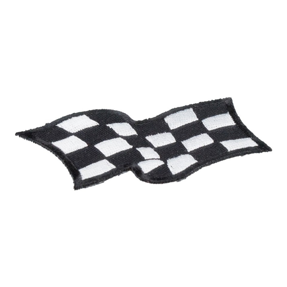 Waving Checkered Flag Patch, Racing Patches | eBay