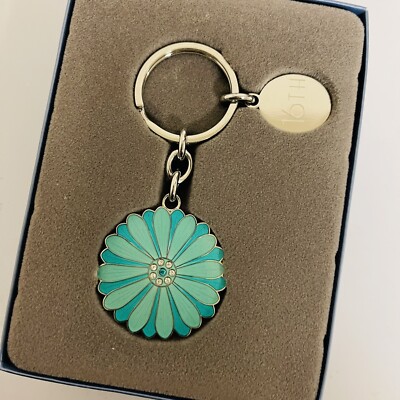 Things remembered turquoise enamel rhinestone keychain for 16TH with ...