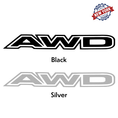 Set of 2 AWD Vinyl Decal All Wheel Drive Off Road FWD Sticker 14.5 ...