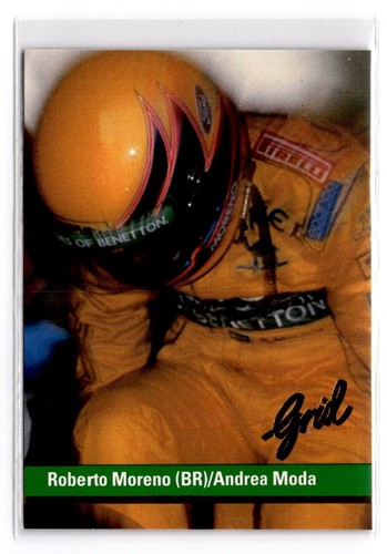 1992 Grid Motorcard Roberto Moreno #98 Formula One Racing | eBay