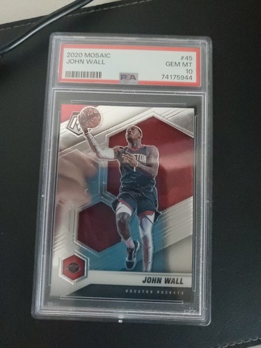 John Wall 2020-21 Panini Mosaic #45 Houston Rockets PSA 10 GEM MINT | eBay