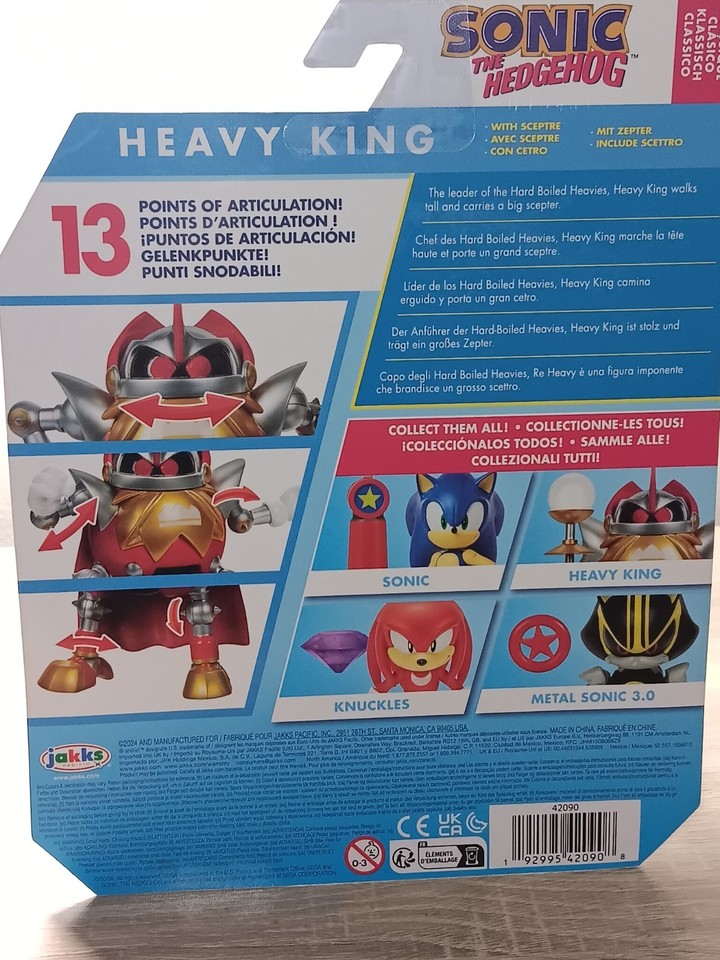 *FREE SHIP* 4" HEAVY KING - Sonic the Hedgehog Figure Jakks Pacific | eBay