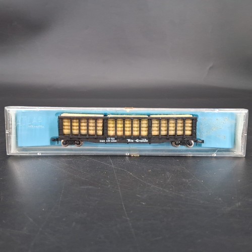 Atlas N Scale 3004 Denver & Rio Grande 60’ Bulkhead Flat Car W/ Load | eBay