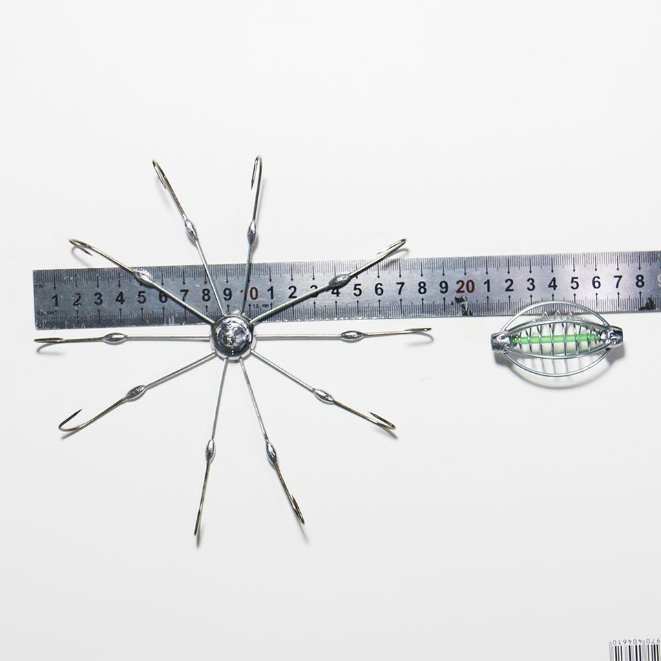 10A Fishing Hooks 18cm Explosion Hook Crab Lantern Bait Case Barbed ...