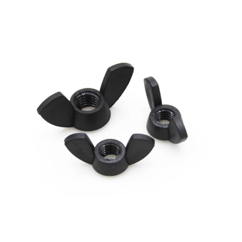 M3 M4 M5 M6 M8 M10 M12 Nylon Butterfly Wing Nut Black Plastic Wing Nut ...