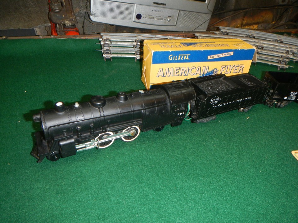 VINTAGE 50'S GILBERT AMERICAN FLYER TRAIN SET #303 Engine Acessories 3/ ...
