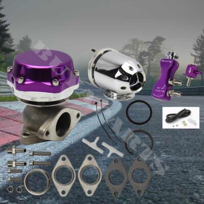 Purple 38mm Turbo External 2 Bolt Wastegate+Boost Controller+Chrome ...