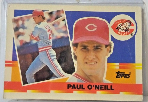 1990 Topps big PAUL O'NEILL #30-*B printing-baseball-Cincinnati Reds ...