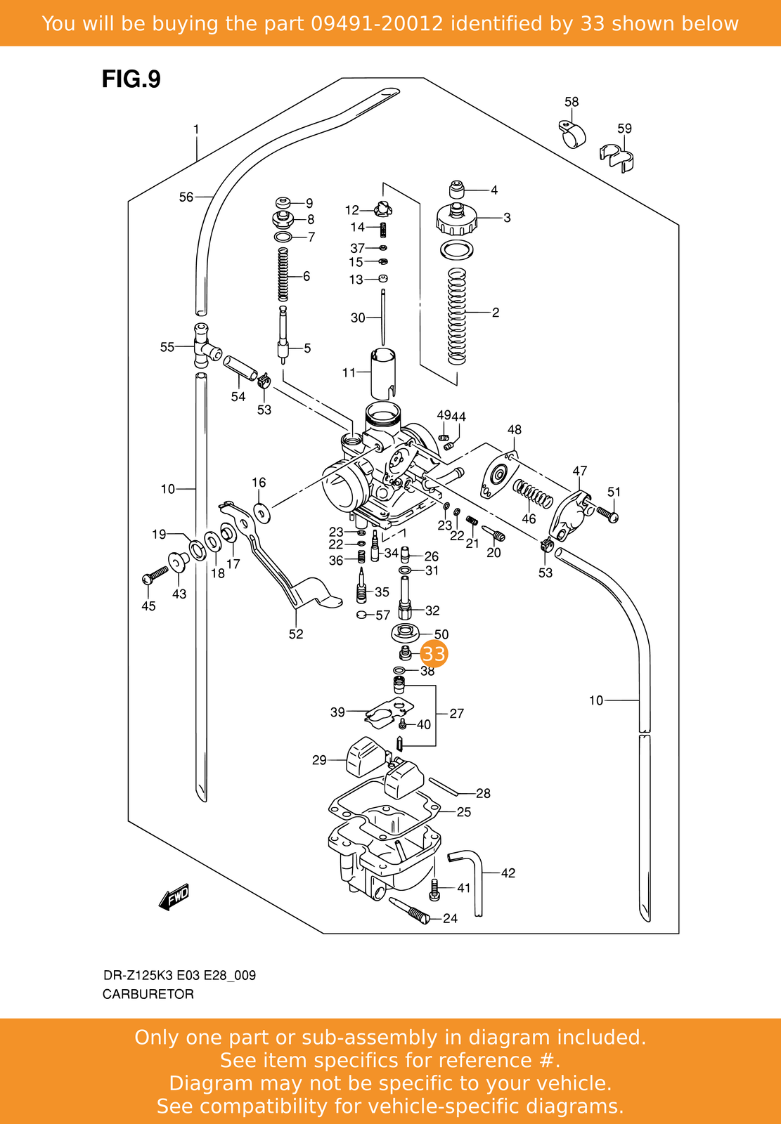 Suzuki Gsf1200 GSF 1200 Mk1 Carburettor Carburetor Carb Main Jet #104 ...