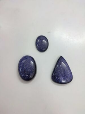 Blue Sunstone Gemstone 3Pc Mix Lot Free Size Cabochon Stone Loose ...