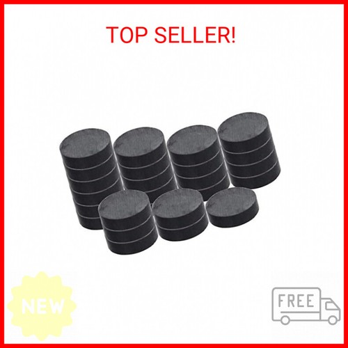 RAM-PRO 100-Piece Powerful Magnetic Full Round Ferrite Solid Magnet ...