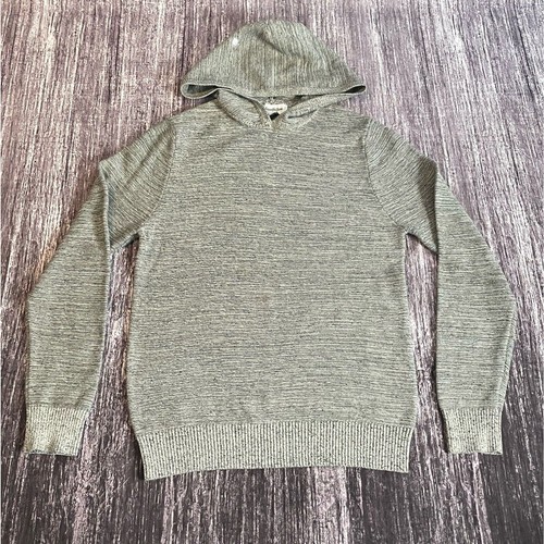 Goodfellow & Co Mens Knitted Pullover Hoodie Sweater Gray Size M Long ...