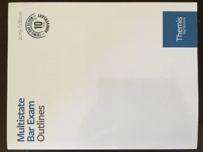Multistate Bar Exam MBE Outlines 2019 Edition Themis Bar Review ...