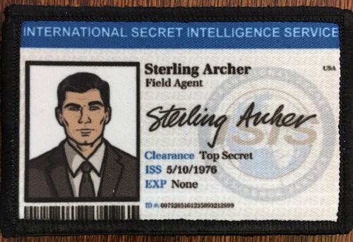 Archer Lana "Nope" Morale Patch Funny Tactical Military Army Hook Flag ...