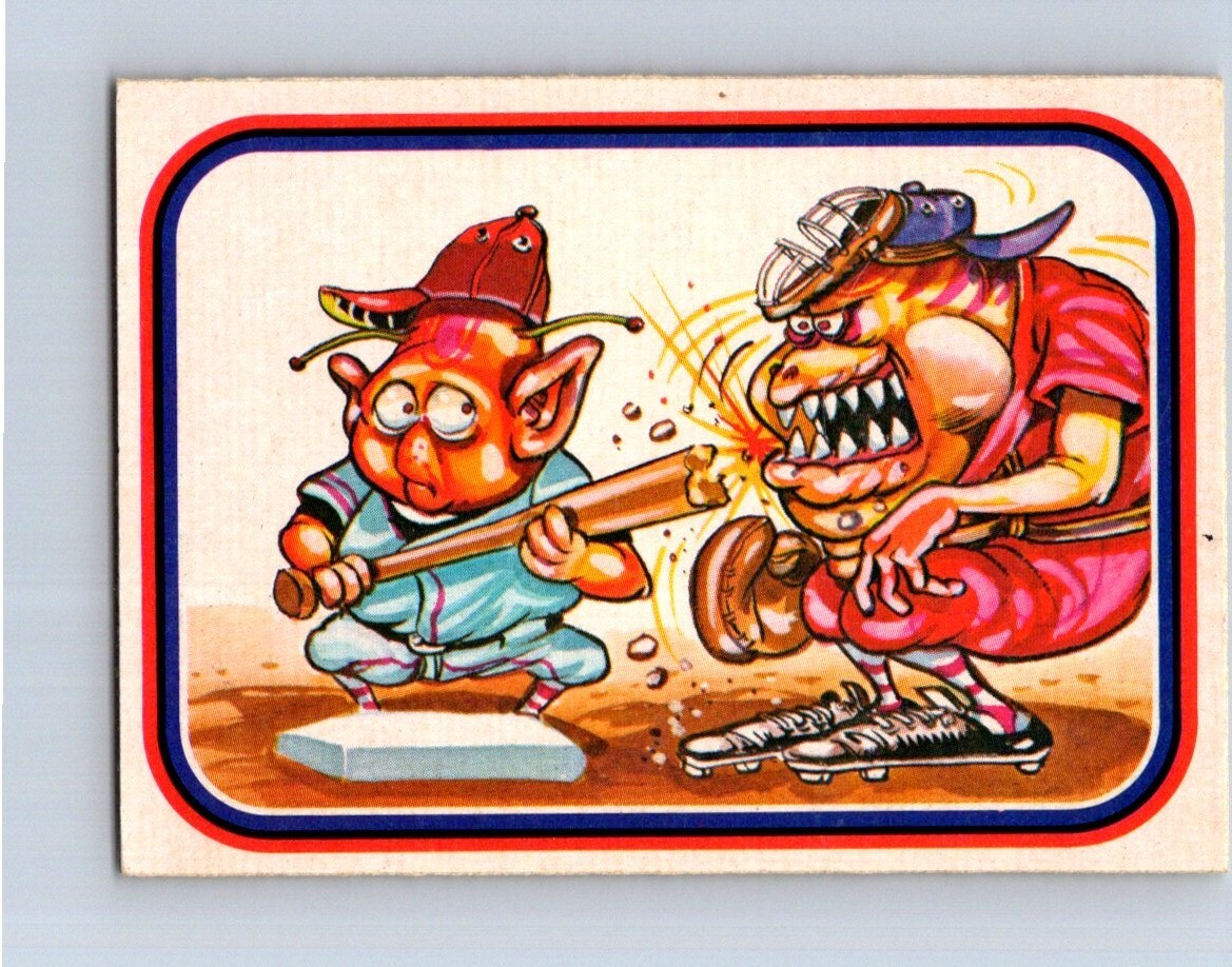 VINTAGE DONRUSS AWESOME ALL-STARS MONSTER CARD# 27 BARNEY THE BAT EATER ...