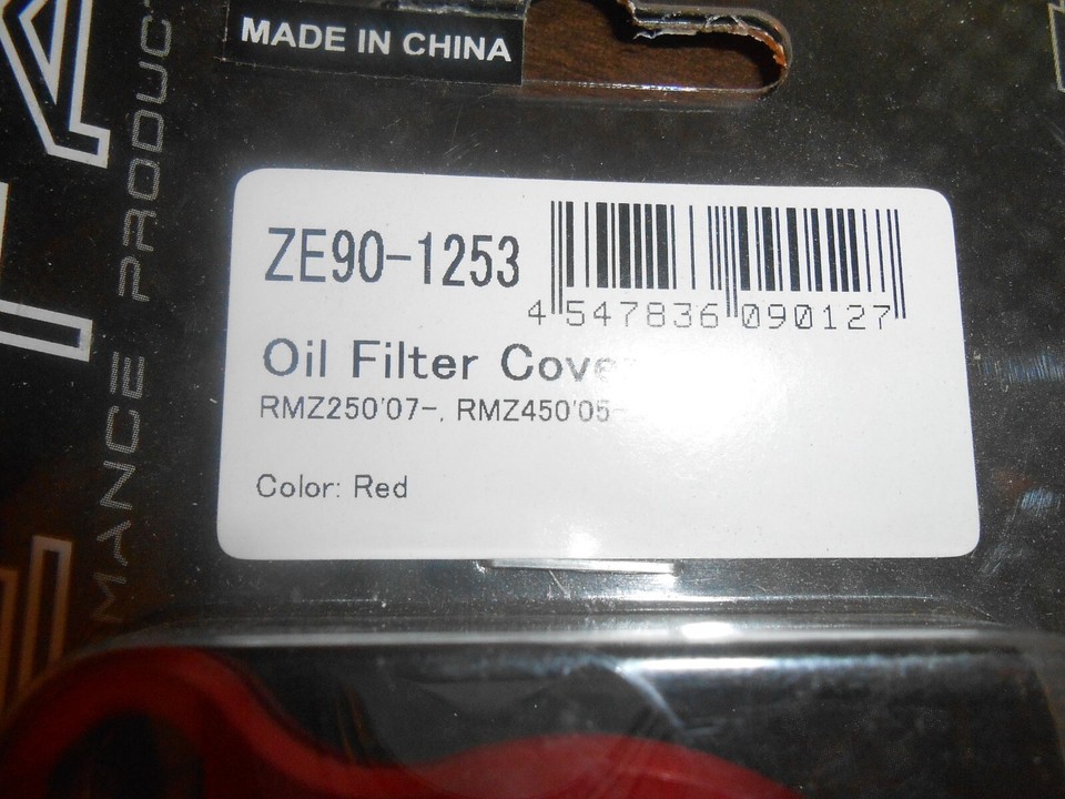 Zeta Oil Cover Filter/Red/ZE90-1253 | eBay