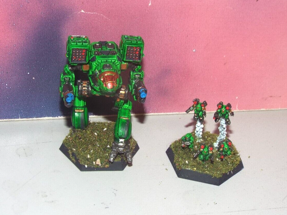 BATTLETECH TIMBER WOLF MECH w/ ELEMENTALS [CLAN STEEL VIPER] (CATALYST ...