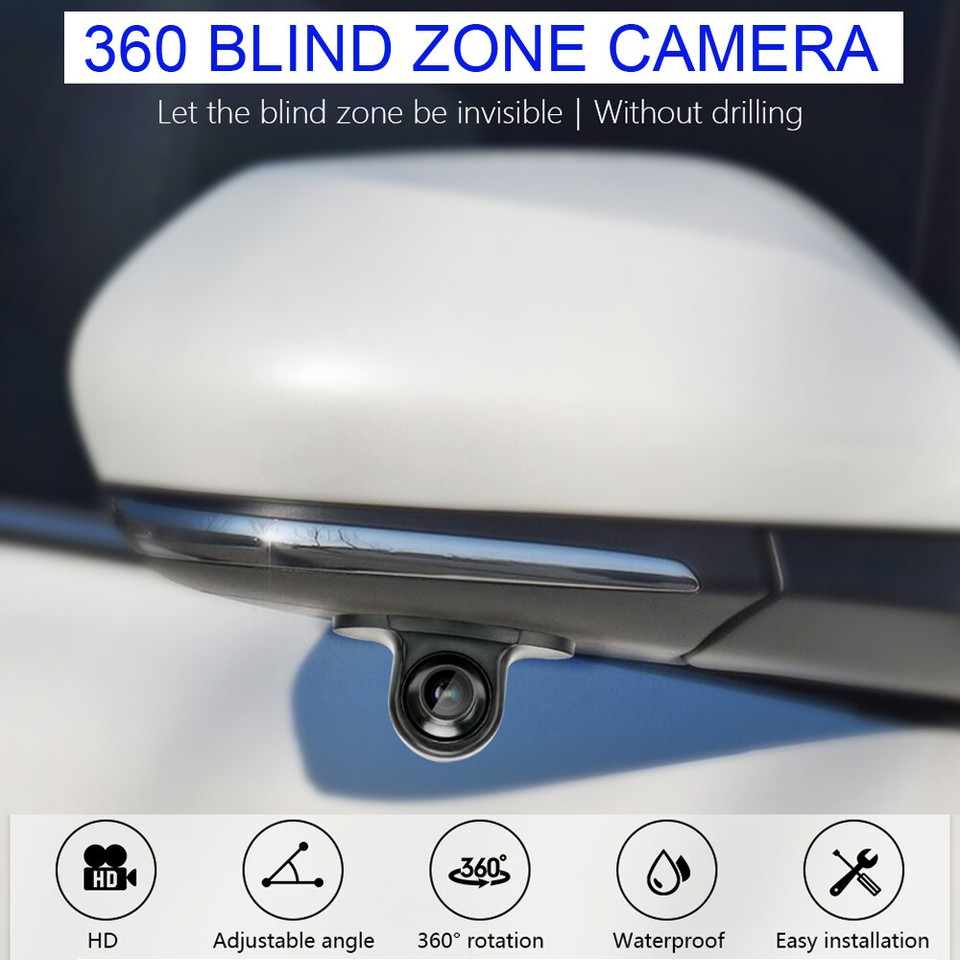 360° CCD Car Front/Side/Rear View Reverse Backup IR Night Vision ...