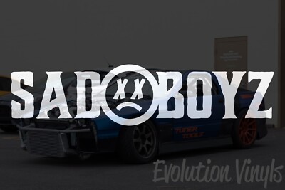 Sad Boyz Sticker Vinyl Decal V4 JDM Anime Car Window Truck Drifting Sad ...