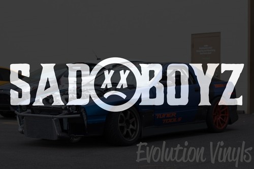 Sad Boyz Sticker Vinyl Decal V4 JDM Anime Car Window Truck Drifting Sad ...